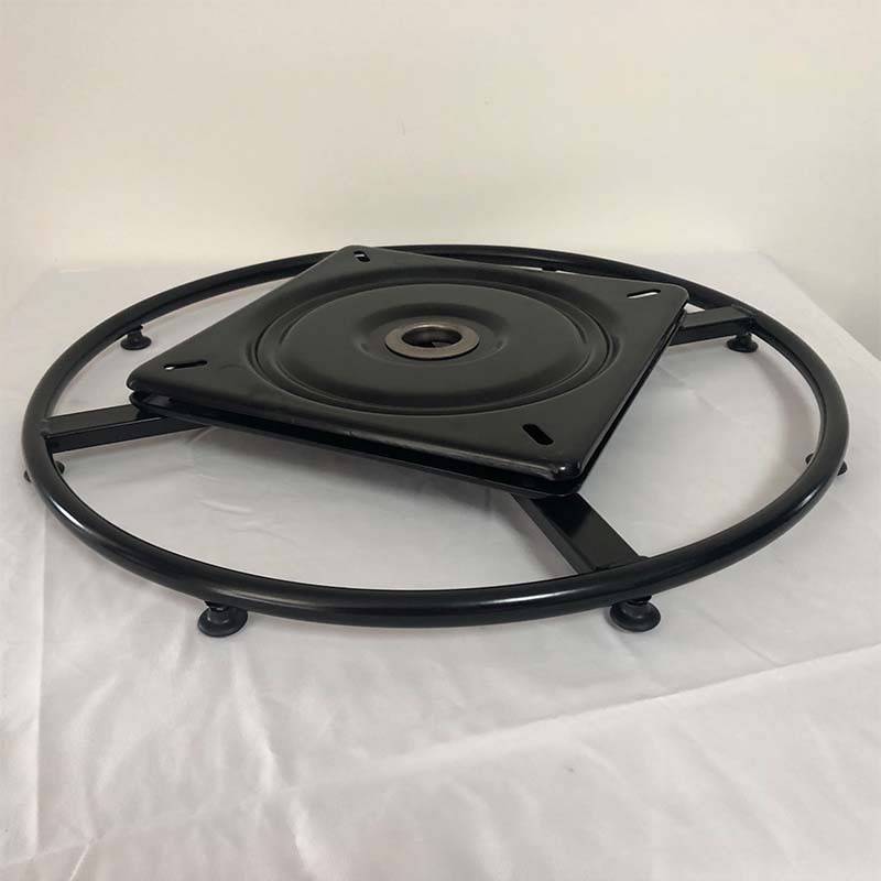 Heavy duty ball bearing swivel plate for outdoor seatings